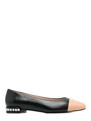 STUART WEITZMAN 10mm Faux-pearl Leather Pumps - Black