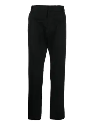 LOW BRAND Concealed Front Fastening Trousers - Black