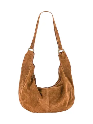Free People Roma Suede Tote - Rust