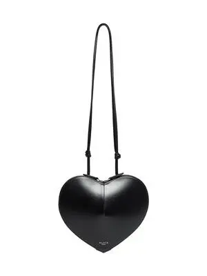 Alaïa Le Coeur Leather Crossbody Bag - Black