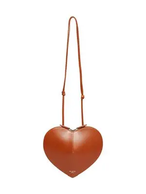 Alaïa Le Coeur Leather Crossbody Bag Brown