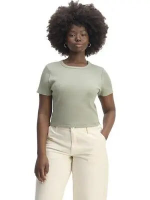 Everlane 90s Ribbed T-Shirt Sage Green