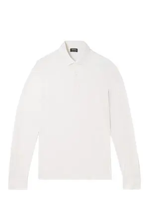Zegna Wool Polo Shirt - White