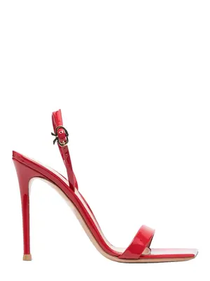 GIANVITO ROSSI Gianvito Rossi 105mm Ribbon Sandals Red