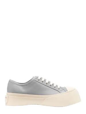Marni Marni Pablo Leather Flatform Sneakers Grey
