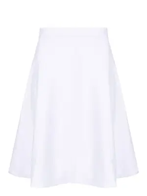 AMIR SLAMA High-waist Midi Skirt - White