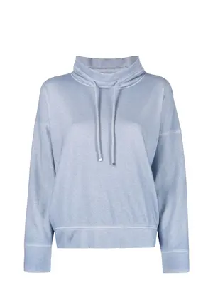 COLOMBO COLOMBO Drawstring-Neck Long-Sleeve Sweatshirt