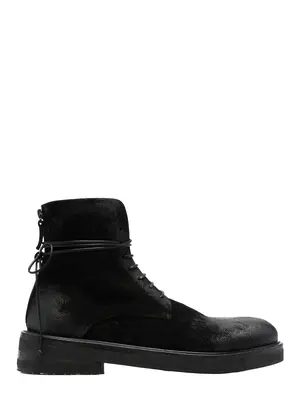 Marsèll Parrucca Suede Combat Boots - Black