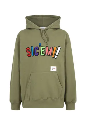 Supreme X Wtaps Sic'em! Hoodie - Green