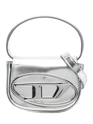 DIESEL® Metallic Crossbody Bag - Silver