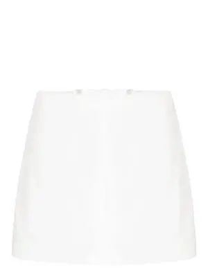 Red Valentino Bow-detail Mini Skorts - White