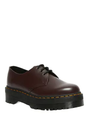 Dr. Martens Dr. Martens 1461 Smooth Leather Platform Shoes Red,purple