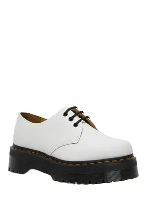 Dr. Martens Dr. Martens 1461 Smooth Leather Platform Shoes White