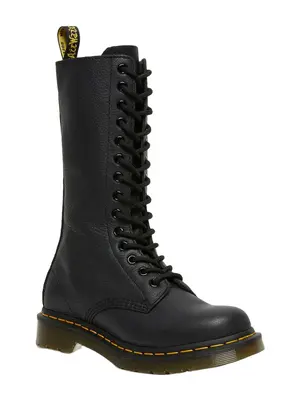 Dr. Martens 1b99 Virginia Leather Mid-calf Boots - Black