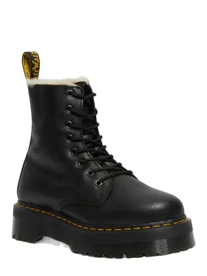 Dr. Martens Jadon Leather Platform Boots - Black