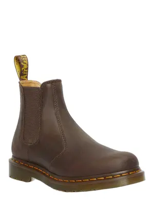 Dr. Martens 2976 Crazy Horse Leather Chelsea Boots - Brown