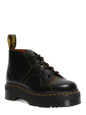 Dr. Martens Church Quad Platform Monkey Boots - Black