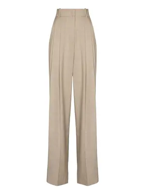 THE FRANKIE SHOP Gelso Straight-leg Trousers - Neutrals