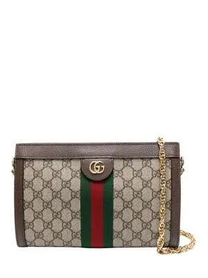 Gucci Ophidia GG Supreme Small Shoulder Bag Neutrals