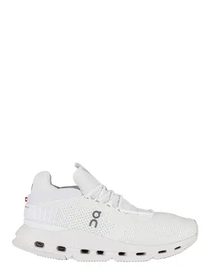On On Cloudnova Sneaker In White All White-2