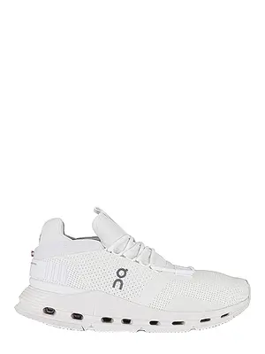 On On Cloudnova Sneaker In White White-0