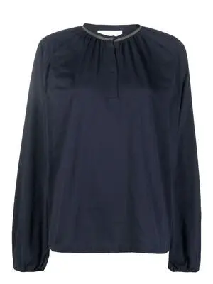 FABIANA FILIPPI Bead-Embellished Cut-Out Blouse