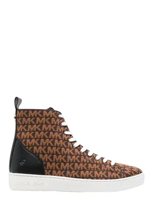 Michael Kors Edie Knitted High-top Sneakers - Brown