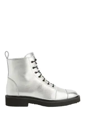 GIUSEPPE ZANOTTI Thora Lace-up Boots - Silver
