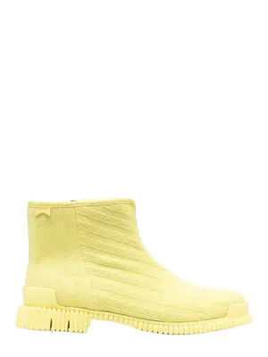 Camper Ribbed-knit Ankle Boots - Yellow