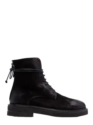Marsèll Parrucca Suede Combat Boots - Black