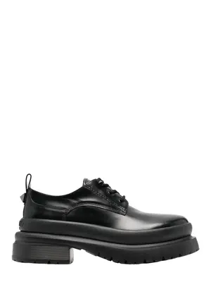 Valentino Garavani Ono Leather Derby Shoes - Black