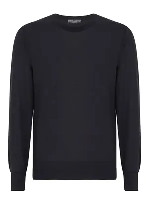 Dolce & Gabbana Round-neck Cashmere Sweater - Blue