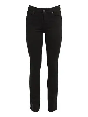 7 For All Mankind B Denim Straight-fit Jeans - Black