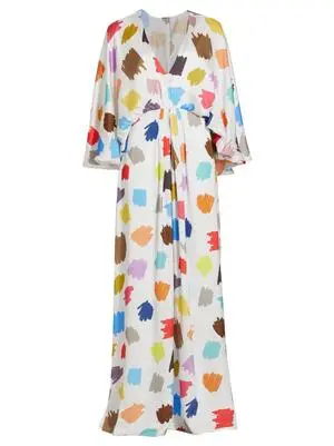 HALPERN Printed Maxi Dress