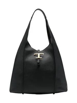 TOD'S Leather Shoulder Bag - Black