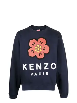 Kenzo Boke Flower Crew-neck Sweatshirt - Blue
