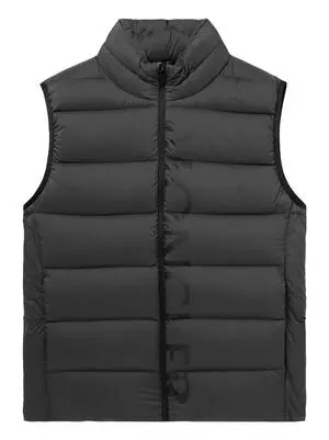 Moncler Logo-print Quilted Down Gilet - Gray