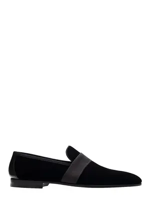 Magnanni Jenaro Velvet Loafers - Black