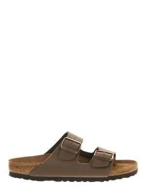 BIRKENSTOCK Arizona Faux-Leather Sandals Mocha