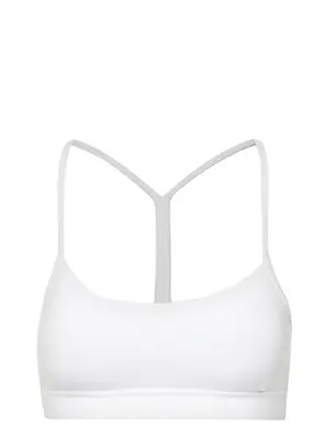 Lululemon Flow Y Scoop-neck Stretch-woven Bra - White