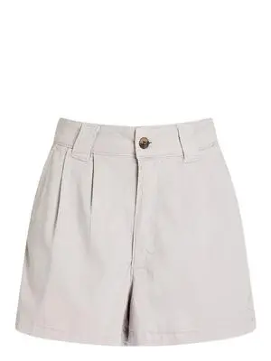 Ba&sh Pleated Lyocell-blend Shorts - Light Gray