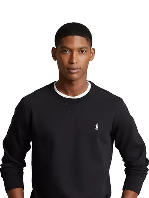 Ralph Lauren Double-knit Sweatshirt - Polo Black/cream