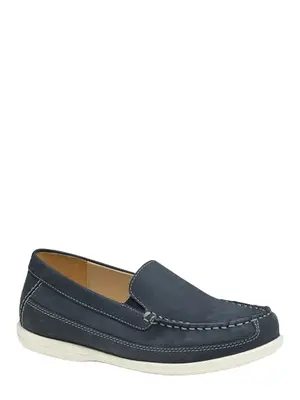 Johnston & Murphy Johnston & Murphy Locklin Venetian Loafer Navy Oiled Nubuck