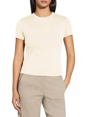 Theory Tiny Apex Organic Pima Cotton T-shirt - Sunbeam