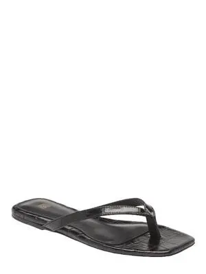 TOTÊME Flip Flop - Black Crocodile