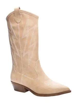 Chinese Laundry Dirty Laundry Josea Mid-Calf Western Boots Natural