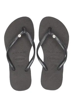 Havaianas Slim Crystal Ii Flip Flop - Black