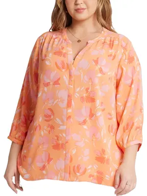 NYDJ NYDJ Semisheer Pintuck Blouse Candace