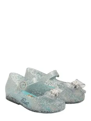 Melissa Disney Princess Mary Jane Flat - Glitter Blue/blue