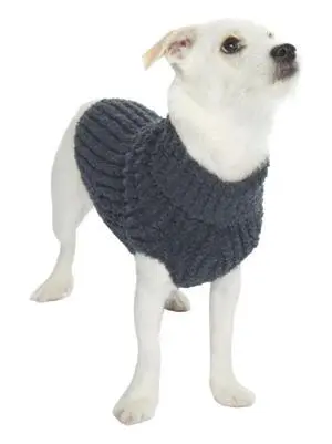 Barefoot Dreams Cozychic™ Ribbed Dog Sweater - Slate Blue